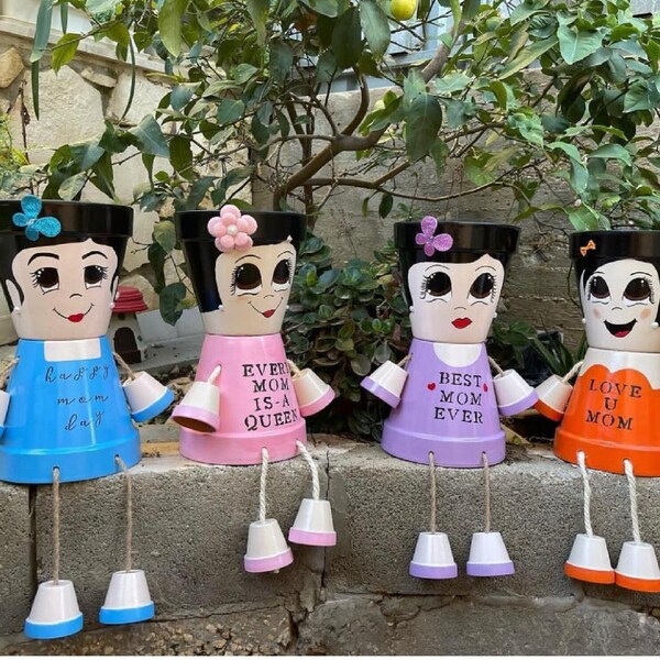 Flower Pot People - Etsy