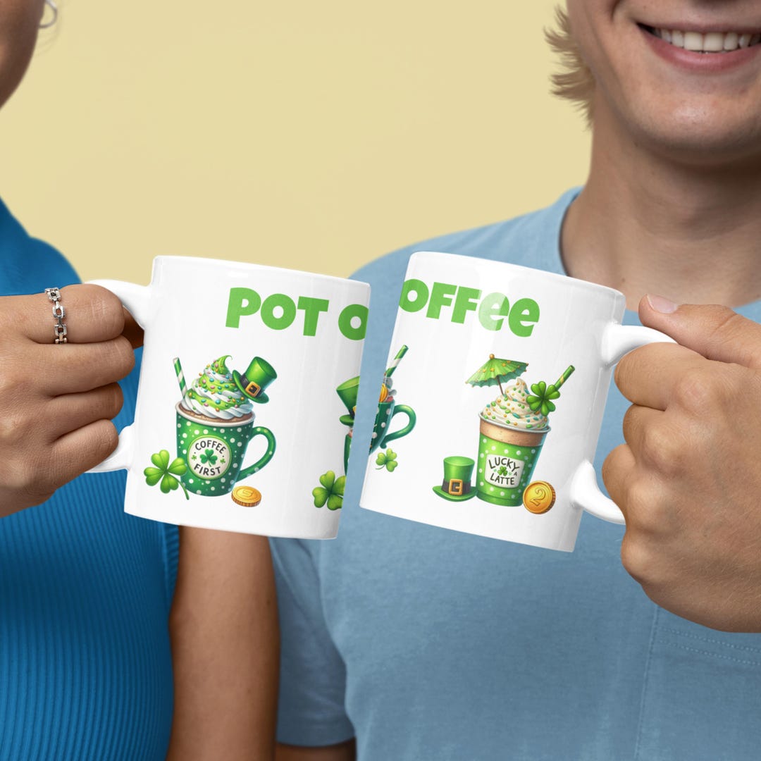 St. Patrick’s Day Coffee Mug, Pot O’ Coffee, Funny Irish Coffee Cup ...
