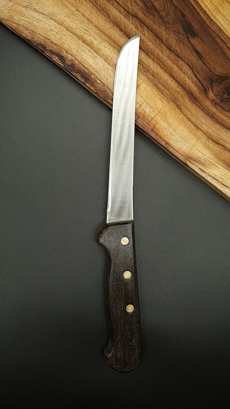 Vintage Butcher Knife - 1970s Bahco Stainless Steel, Model 420, Made in ...