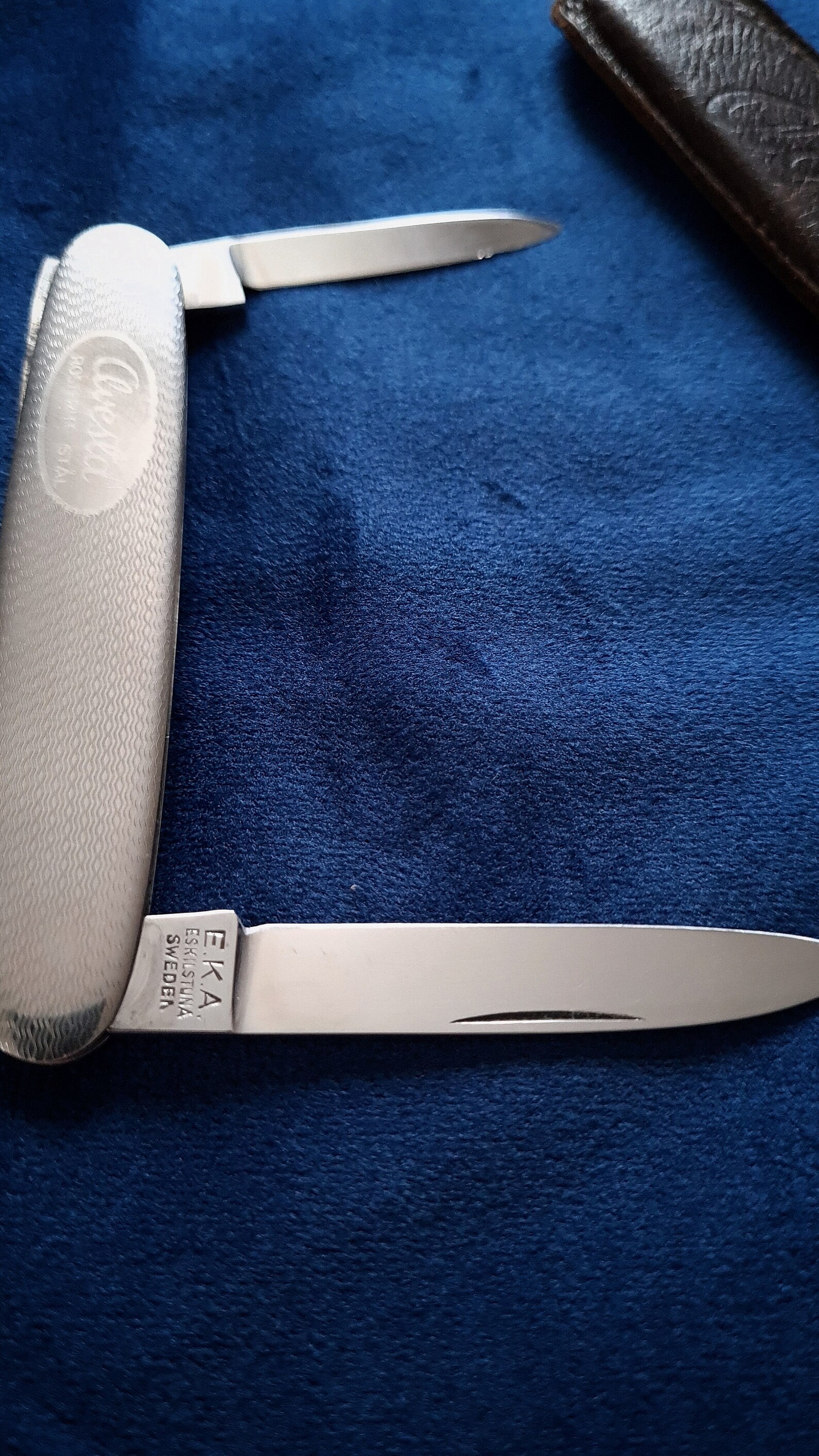 Vintage EKA Eskilstuna Sweden 2-blade Stainless Steel Folding Pocket ...