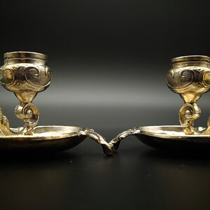 Haunted Mansion Elegance: Vintage German Rococo Candlesticks for ...