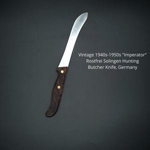 Vintage 1940s-1950s "imperator" Rostfrei Solingen Hunting Butcher Knife ...