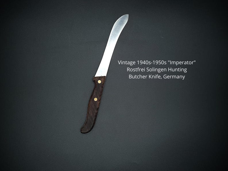 Vintage 1940s-1950s "imperator" Rostfrei Solingen Hunting Butcher Knife ...