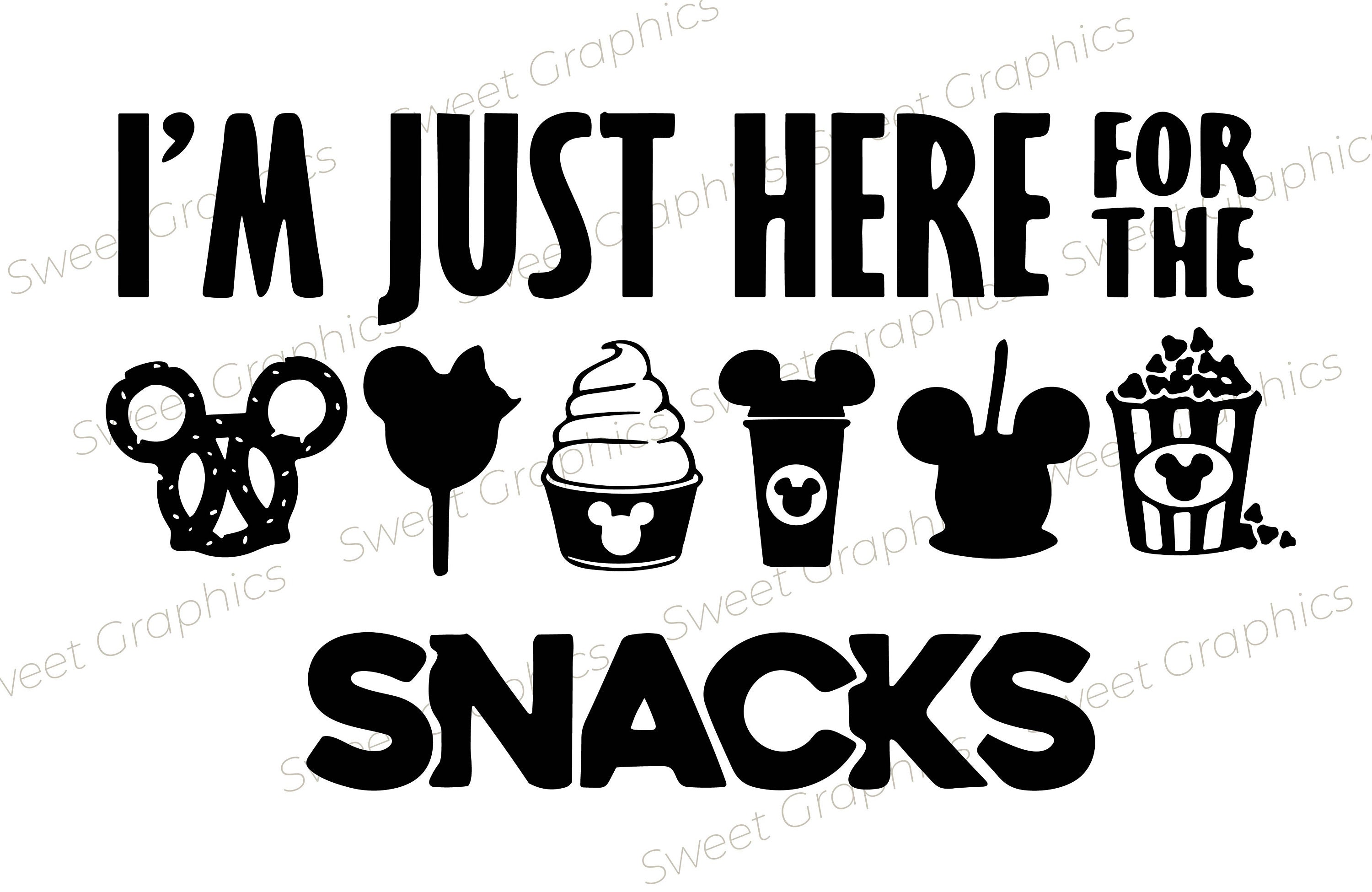 I'm Just Here for the Snacks Svg - Etsy