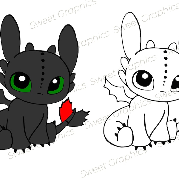 Baby Toothless Svg - Etsy