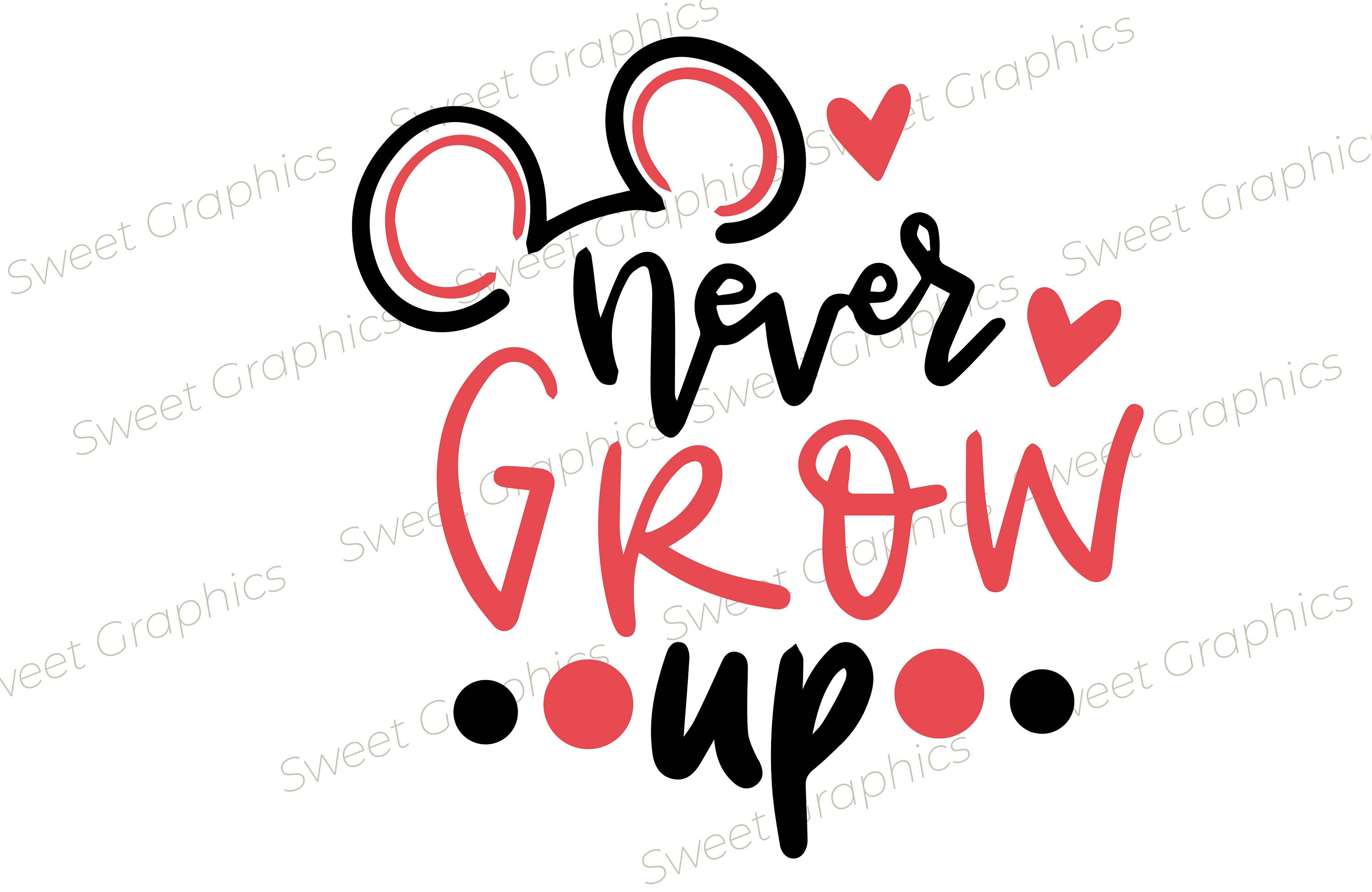 Never Grow up Svg, Magic Land Svg, Family Trip Svg - Etsy