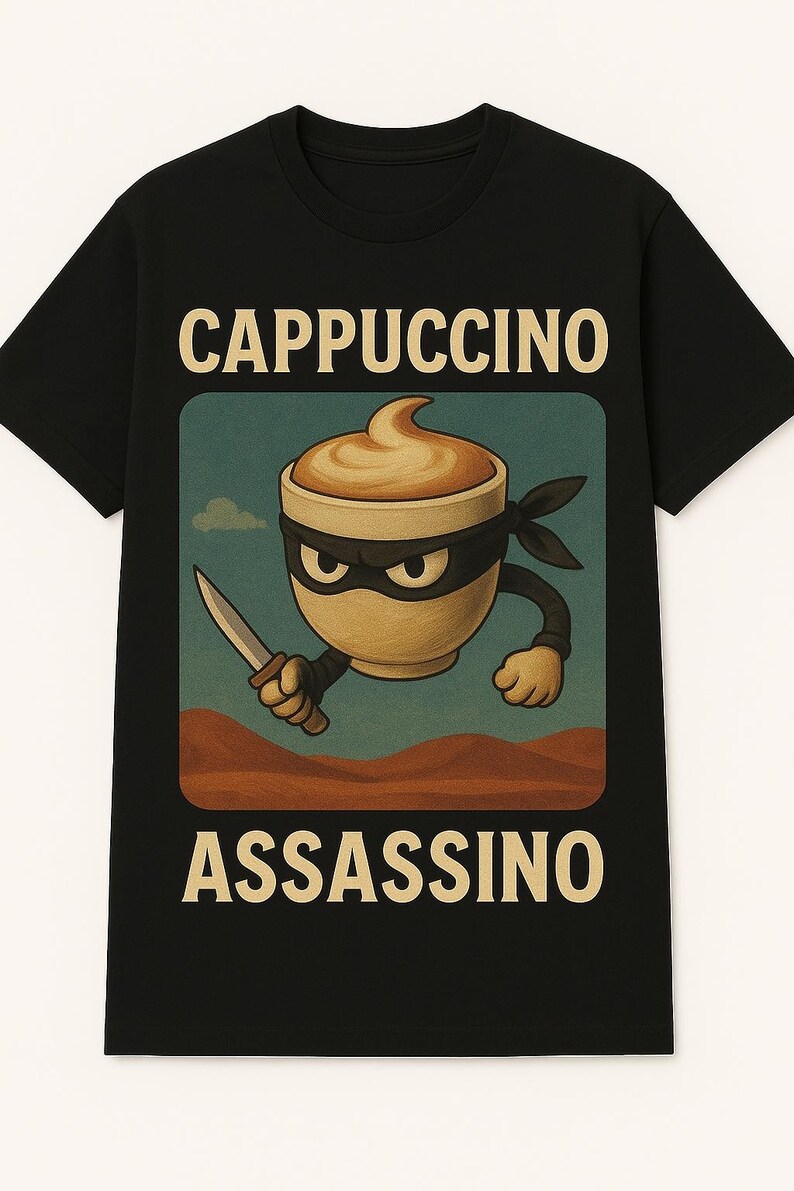 Cappuccino Assassino Meme PNG, Funny Humor Clipart (digital Download ...
