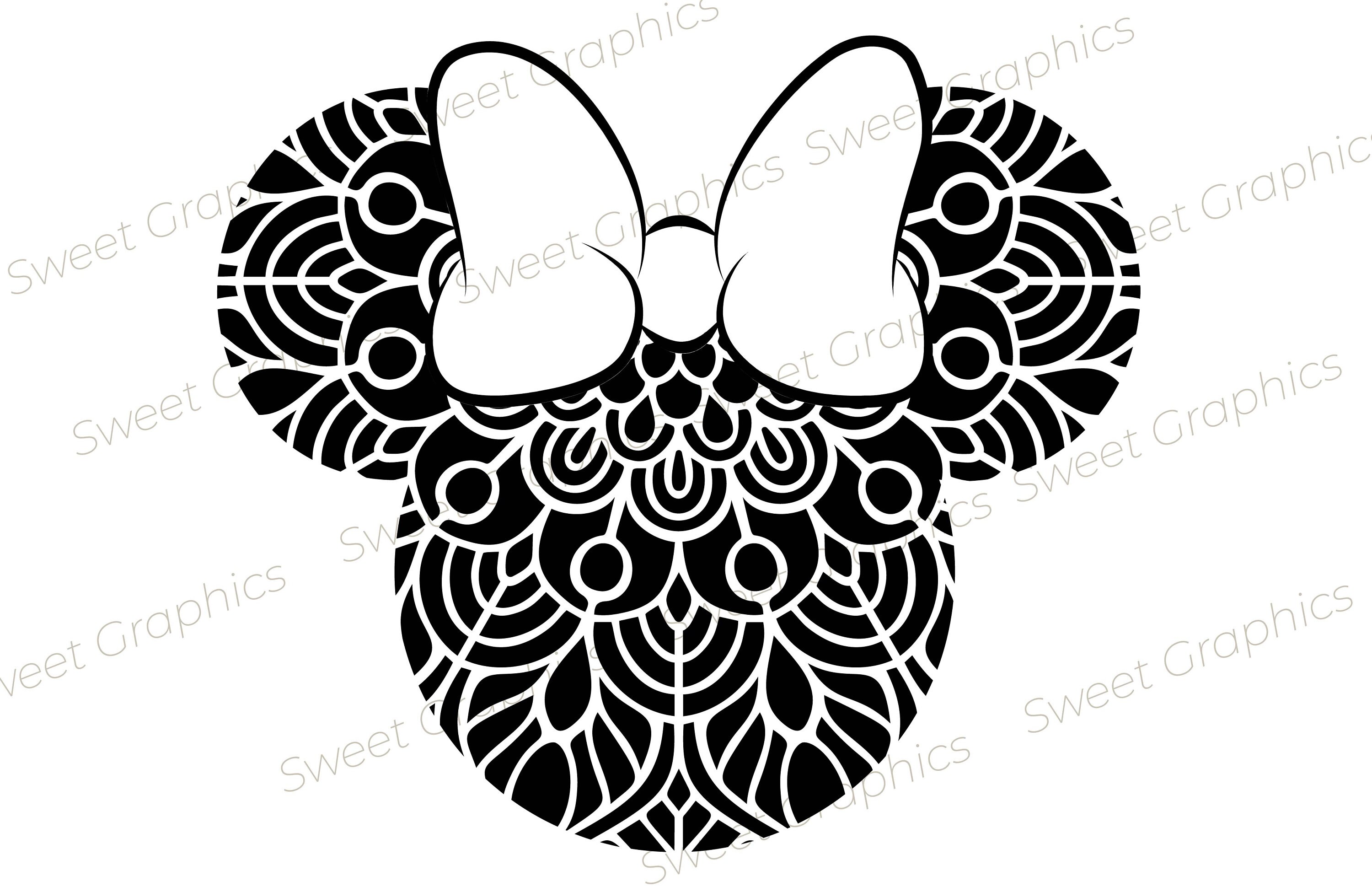 Minnie Mandala Svg - Etsy