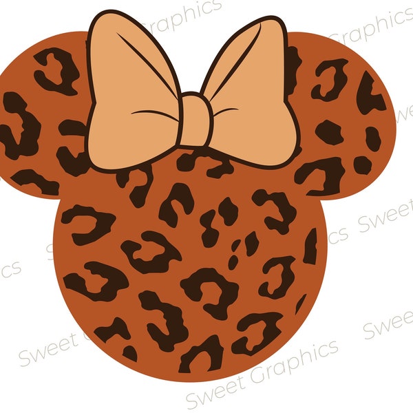 Minnie Cheetah Svg - Etsy