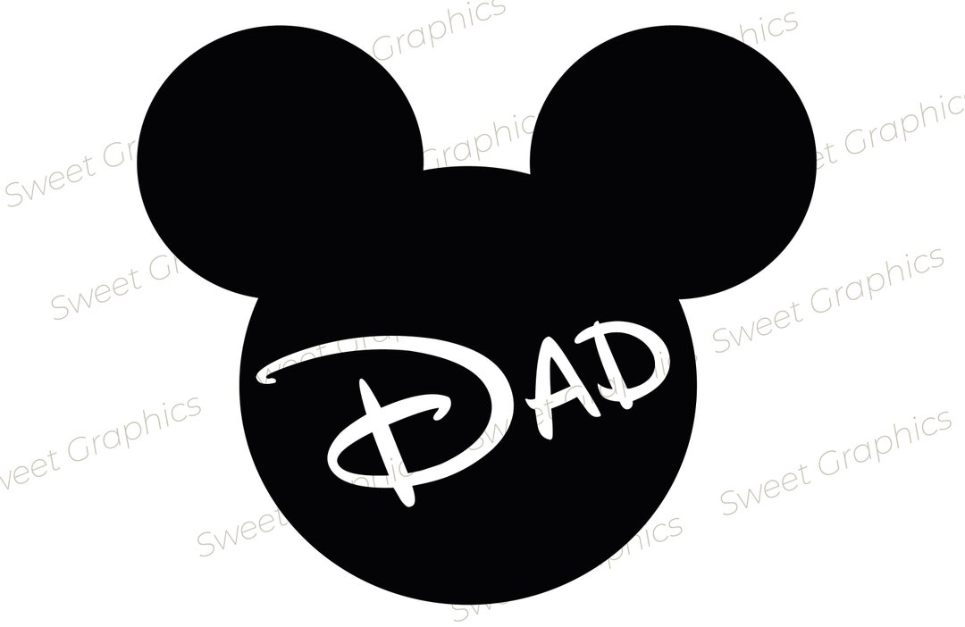 Mickey Dad Svg - Etsy