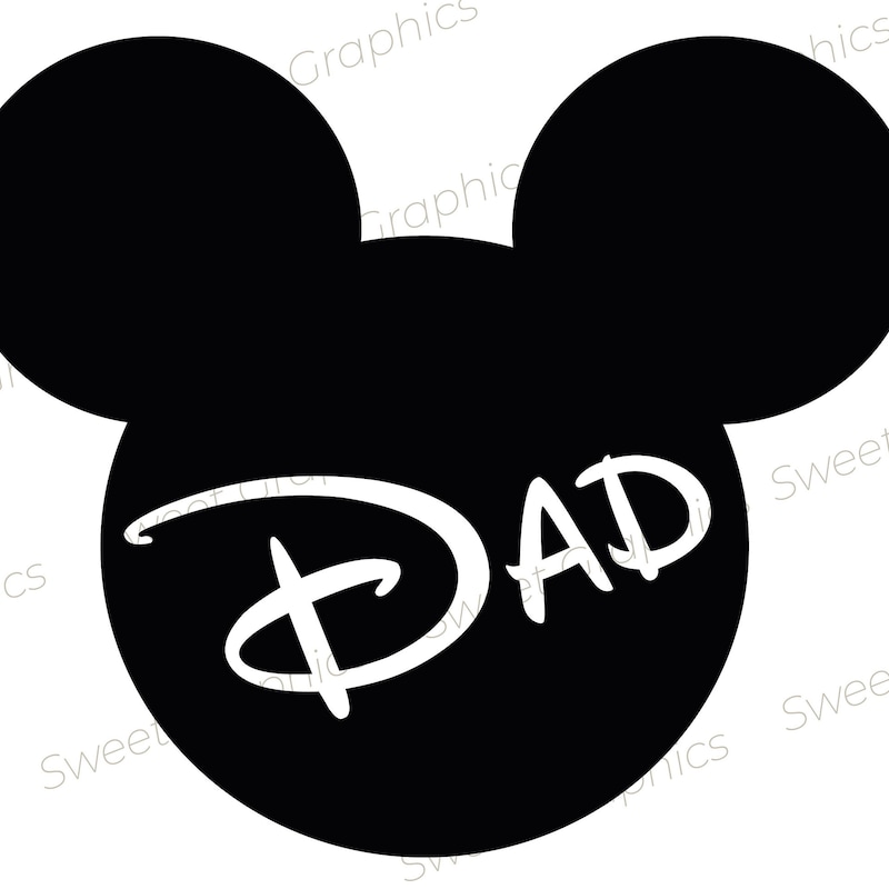 Mickey Dad Svg - Etsy