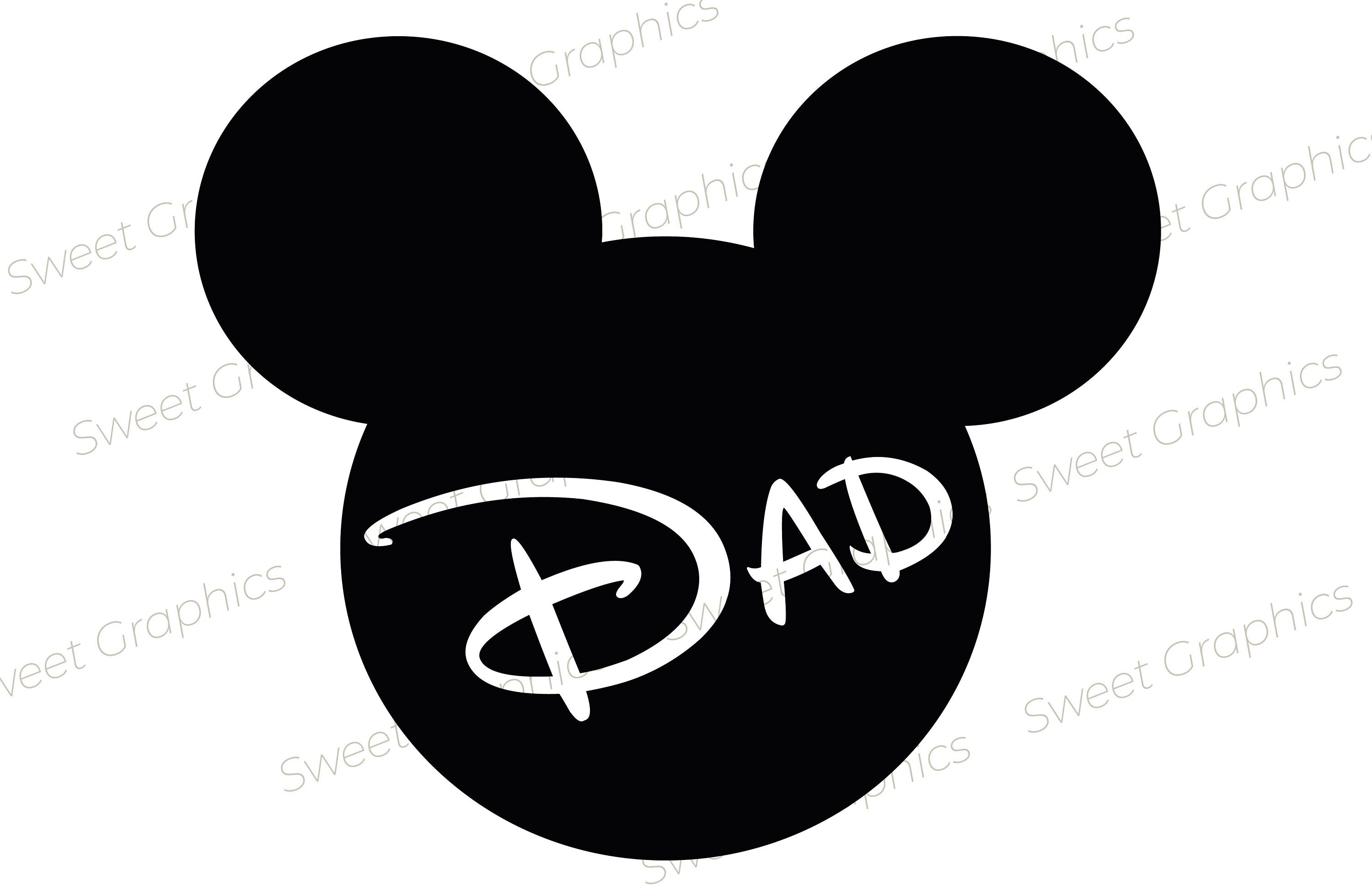 Mickey Dad Svg - Etsy