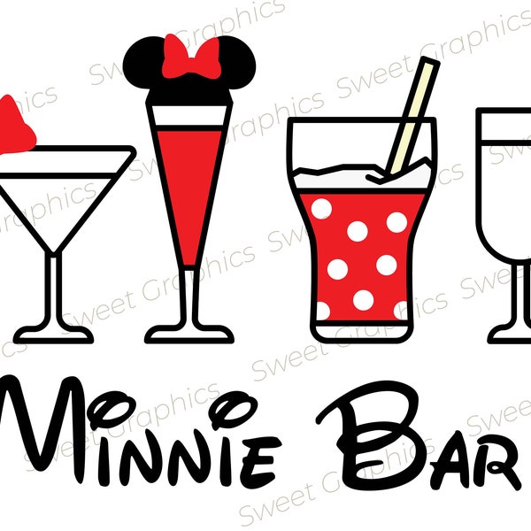 Minnie Bar Svg - Etsy