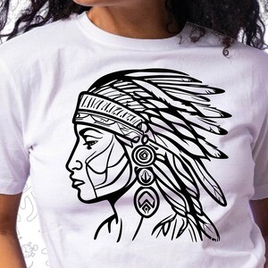 Native American Woman Svg Bundle - Etsy