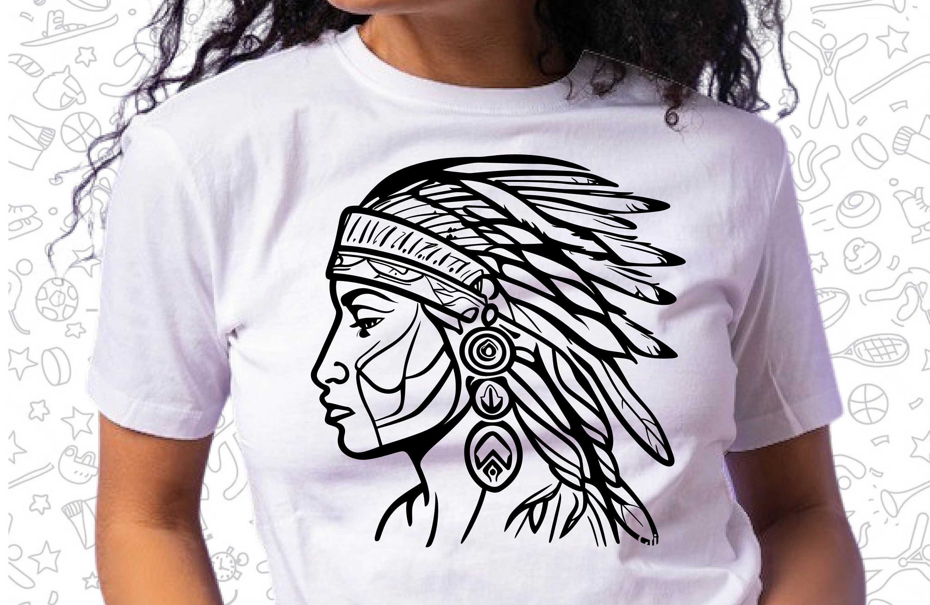 Native American Woman Svg Bundle - Etsy