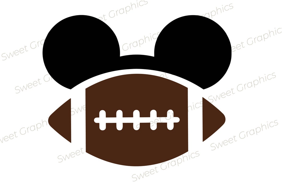 Mickey Football Svg - Etsy