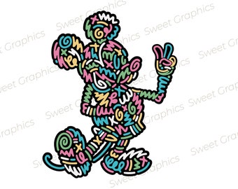 Minnie Mouse and Mickey Mouse Peace Digital Download SVG - Etsy