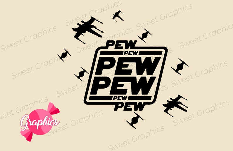 Pew Pew Pew SVG - Etsy