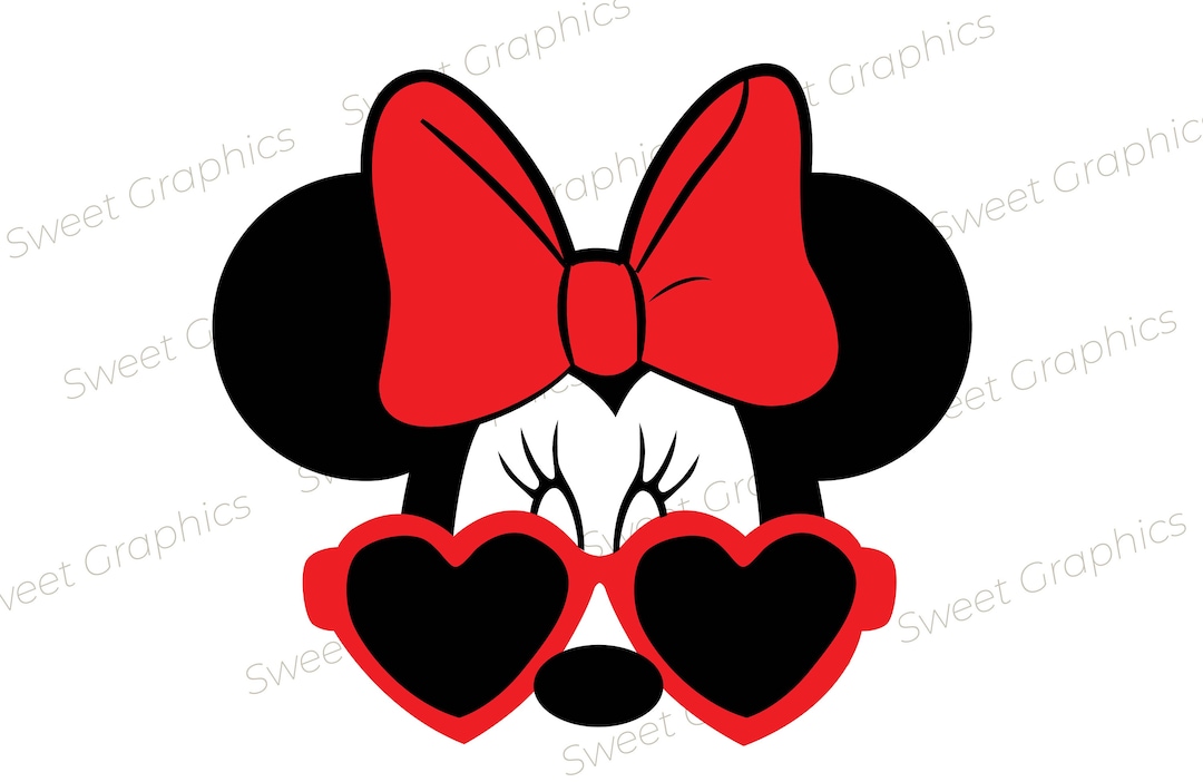 Minnie Glasses Svg - Etsy