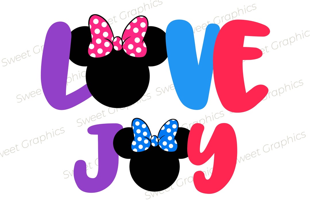 Love_joy_minnie Svg - Etsy