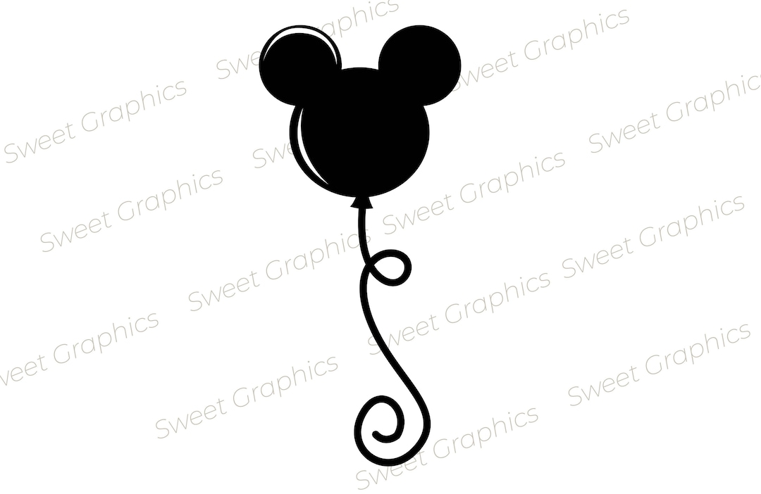 Mickey Balloon Svg - Etsy