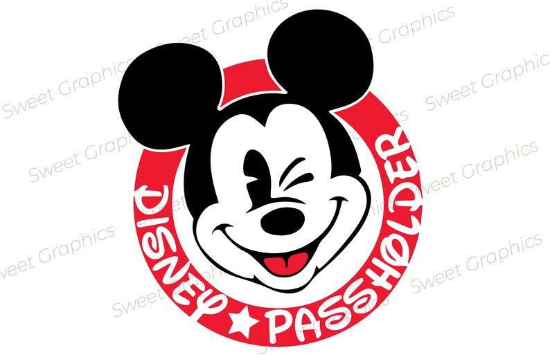 Mickey Passholder Svg - Etsy