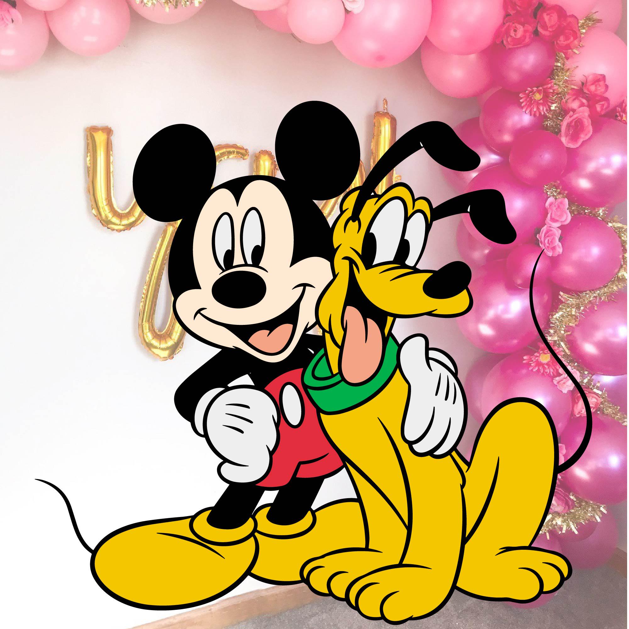 Pluto and Mouse Big Decor Cutout, Vector File That is Scalable to Any ...