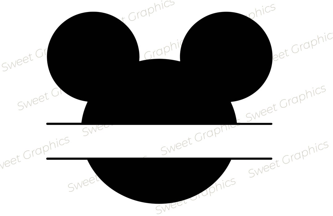 Mickey Line Monogram Svg - Etsy