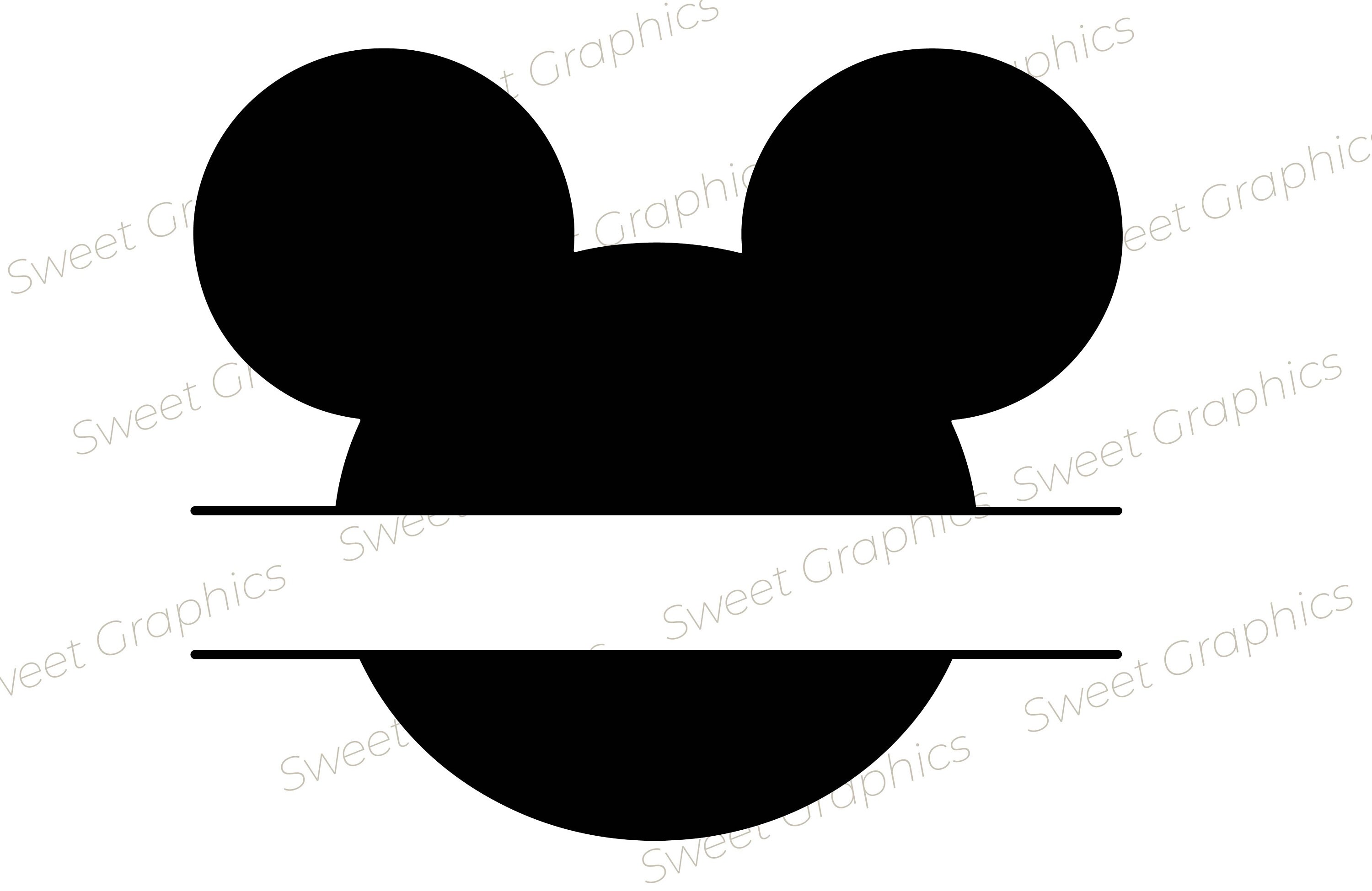 Mickey Line Monogram Svg - Etsy