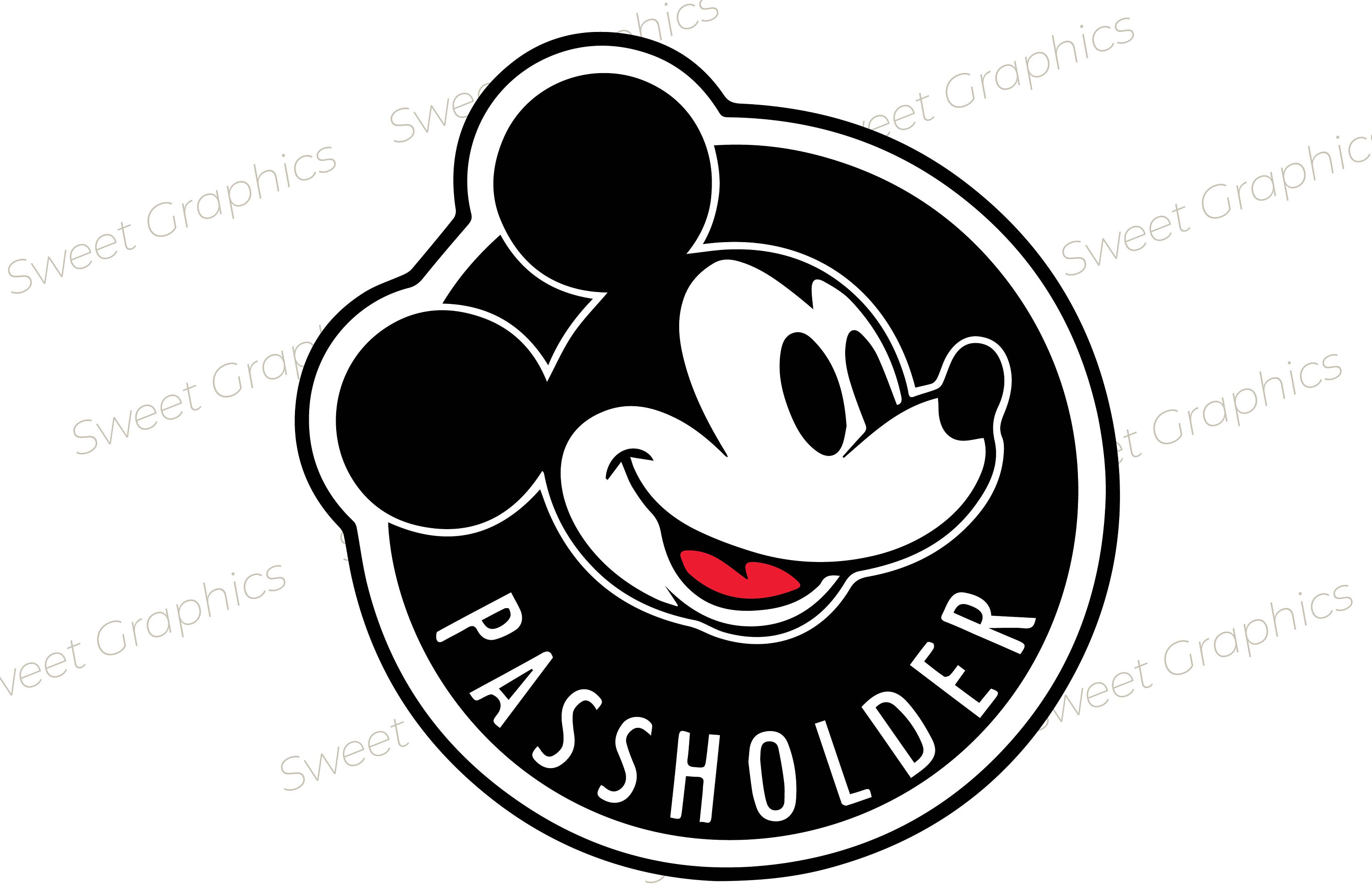 Mickey Passholder Svg - Etsy