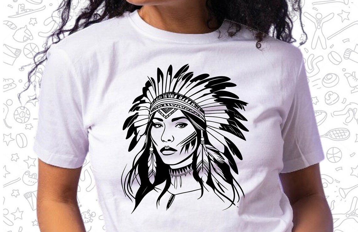 Native American Woman Svg Bundle - Etsy