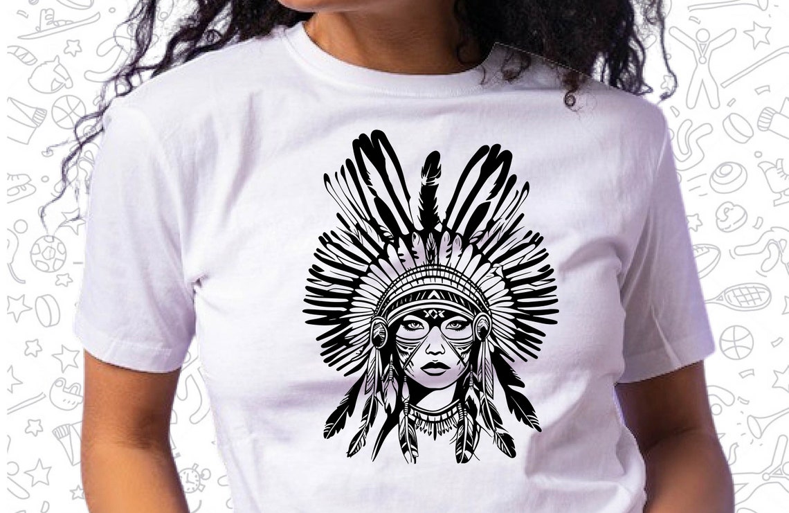 Native American Woman Svg Bundle - Etsy