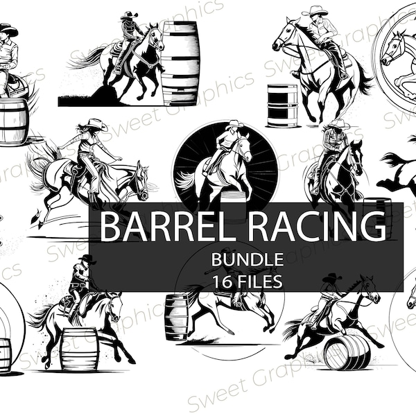 Barrel Racing Svg - Etsy
