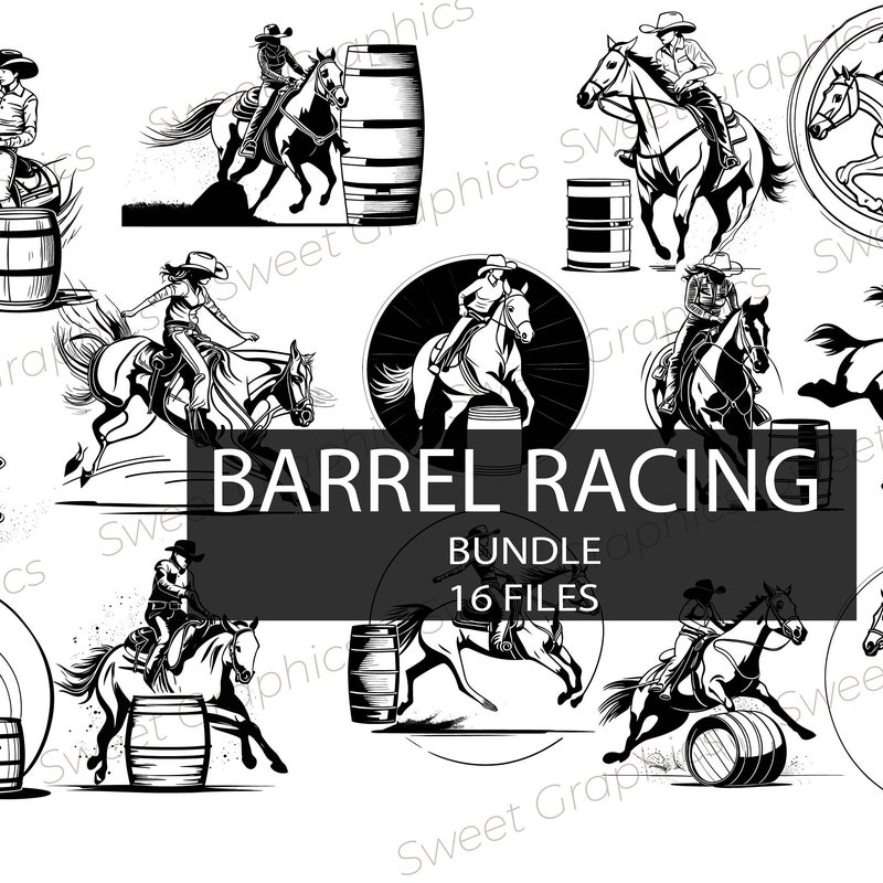 Barrel Racing Svg - Etsy