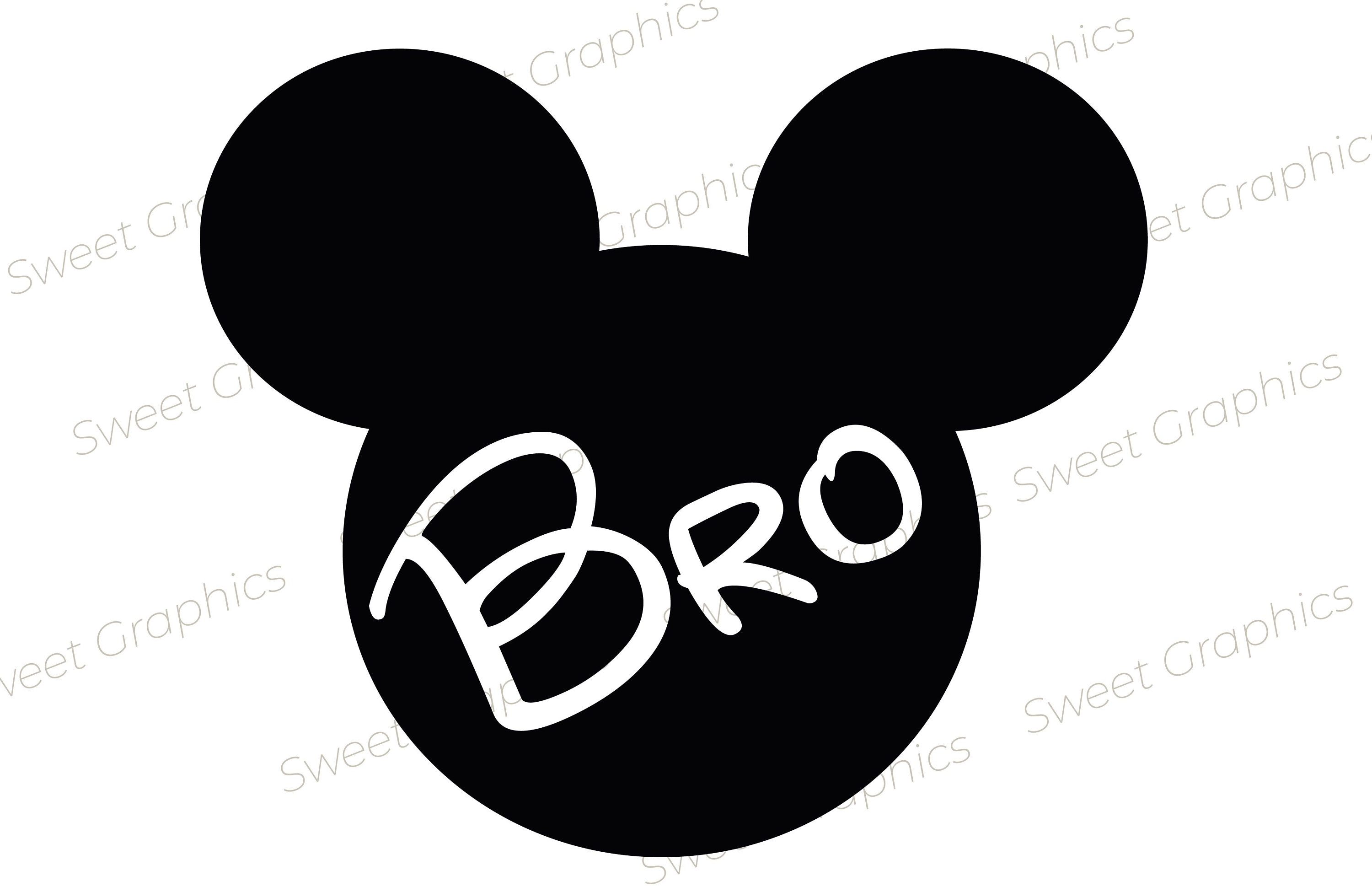 Mickey Bro Svg - Etsy