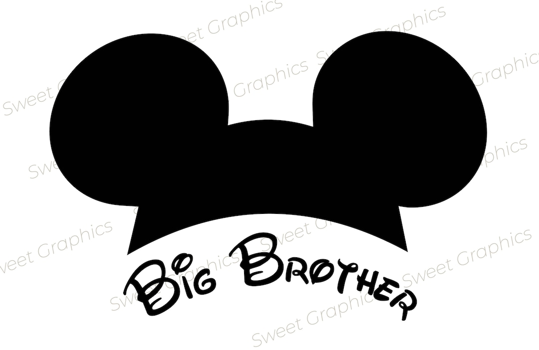 Mickey Big Brother Svg - Etsy