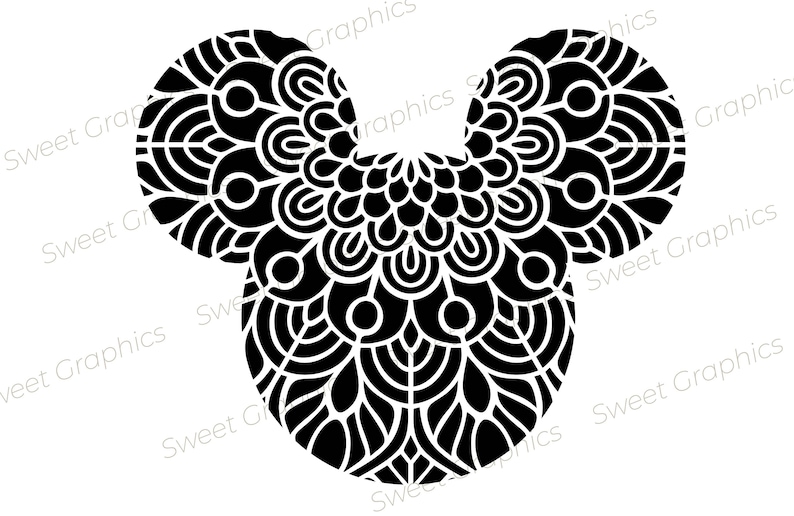Mickey Mandala Svg - Etsy