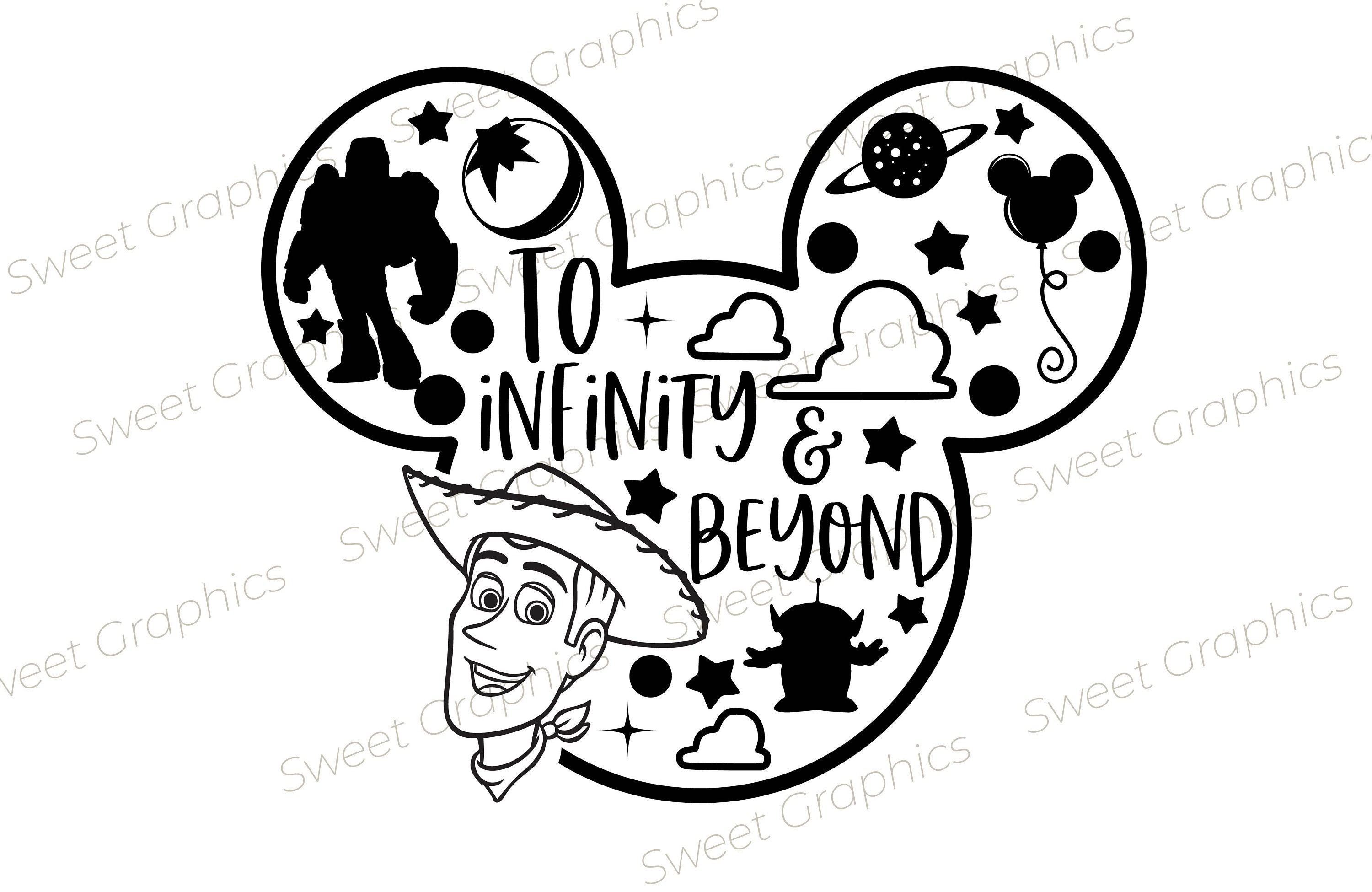 To Infinity and Beyond Svg - Etsy