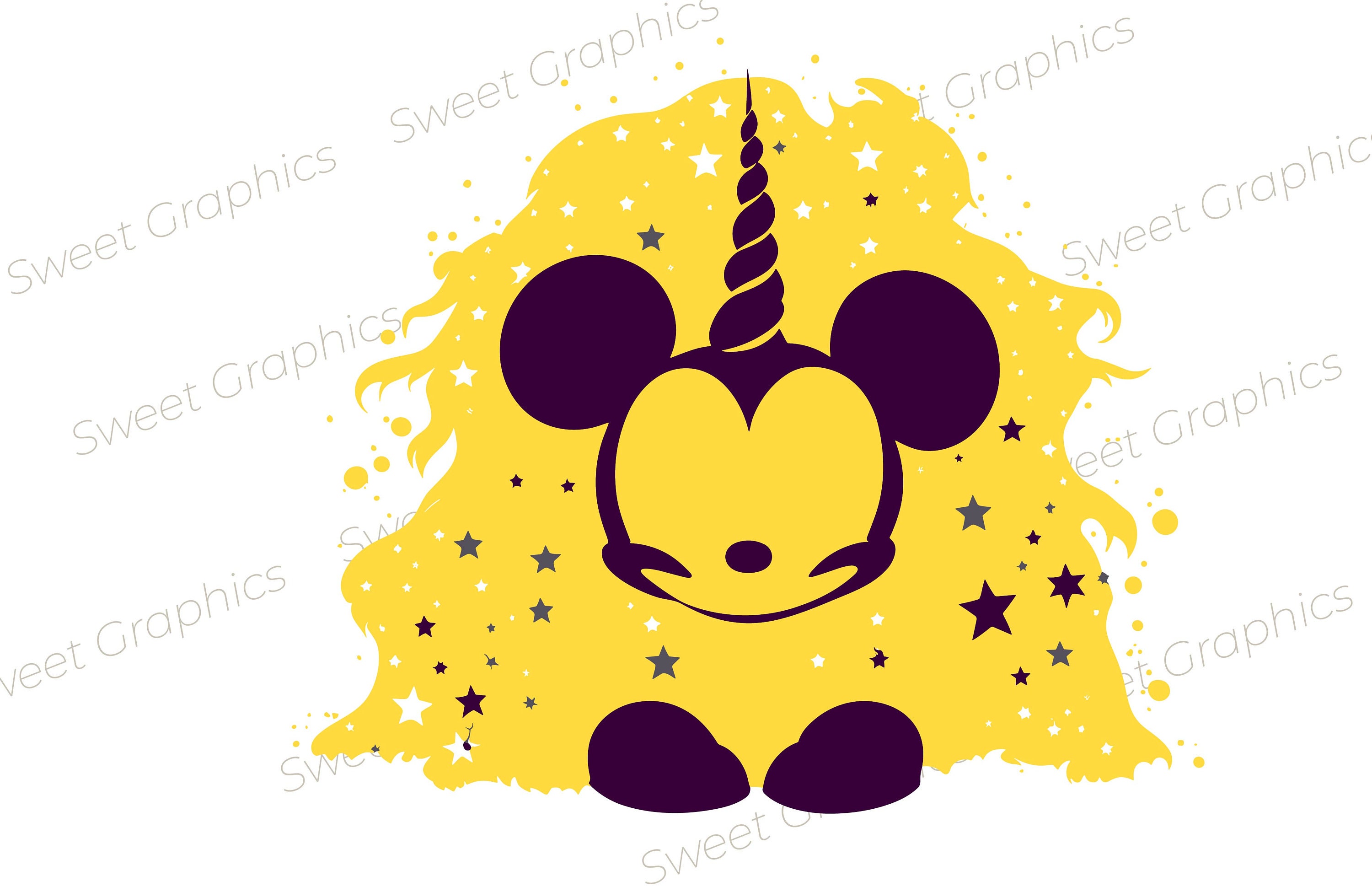 Mickey Unicorn Svg - Etsy