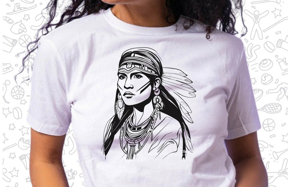 Native American Woman Svg Bundle - Etsy