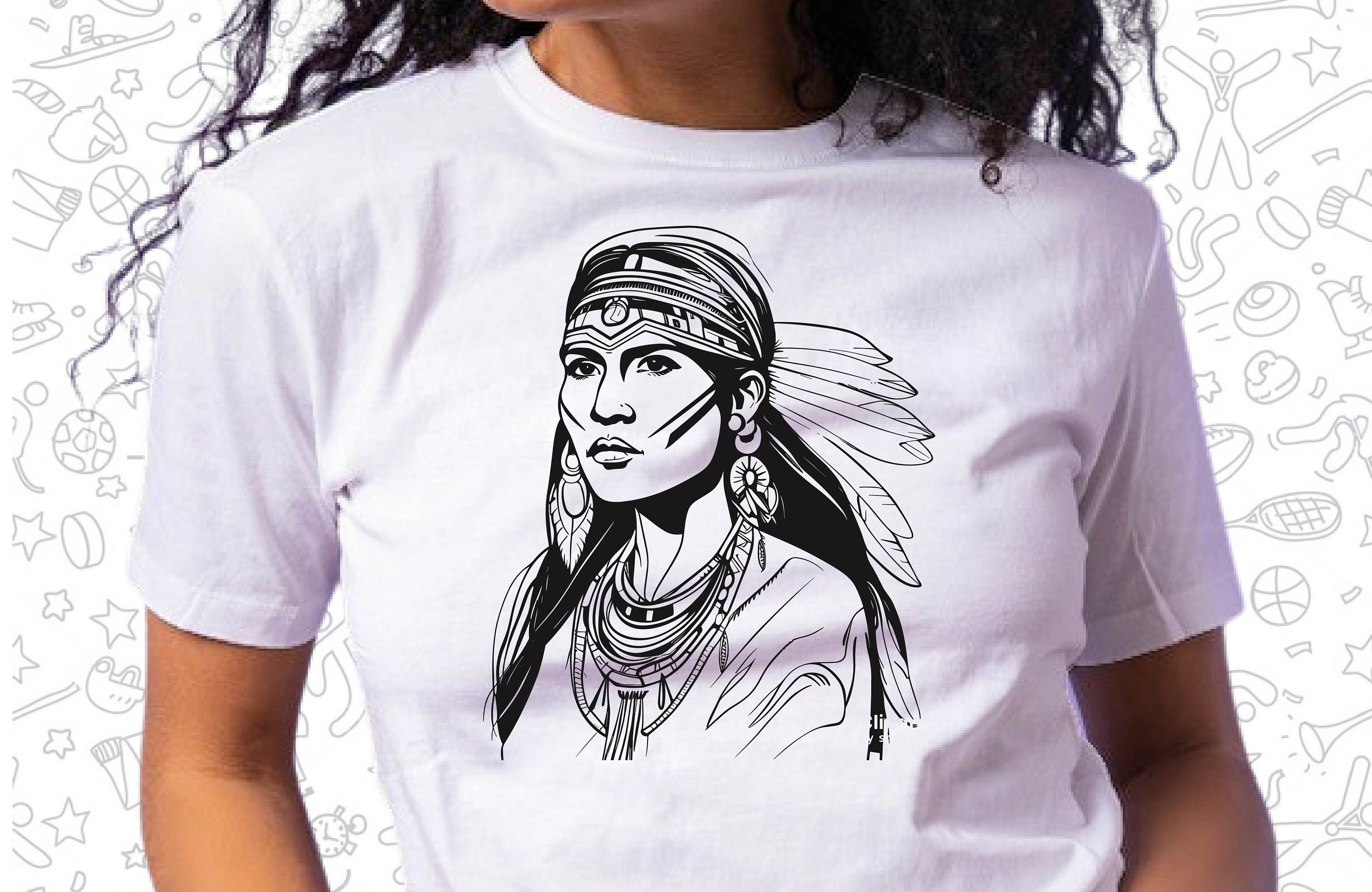 Native American Woman Svg Bundle - Etsy