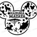 Hakuna Matata Mickey Outline Svg - Etsy