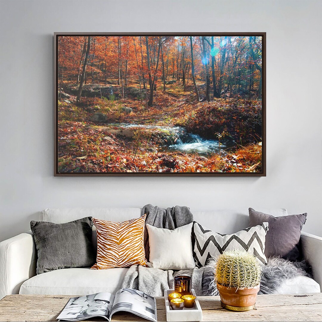 AUTUMN WALL ART, Gallery Wall Art, Beautiful Autumn Landscape Mountain ...