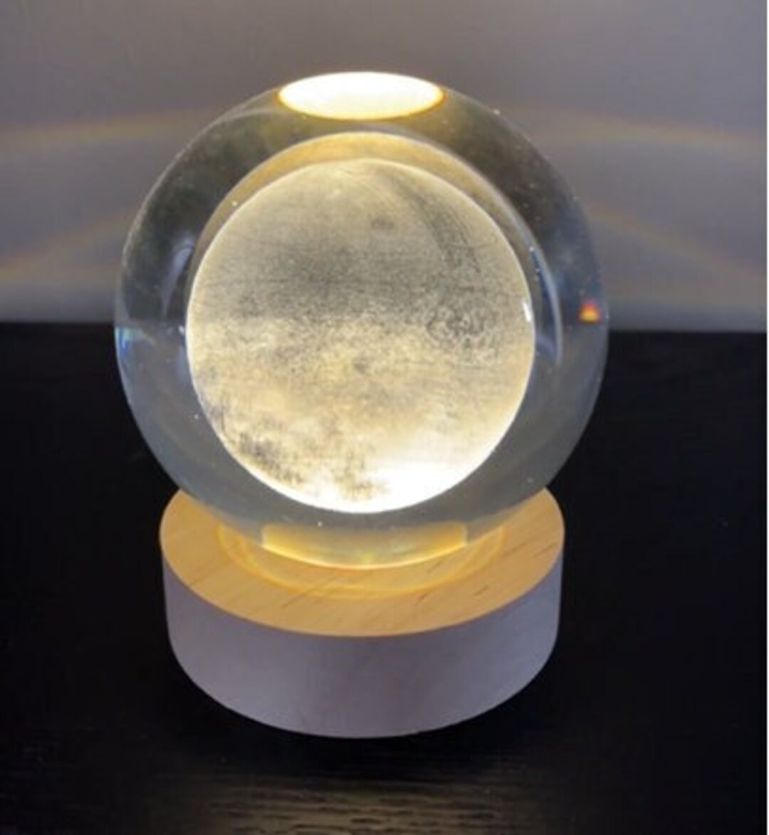 GALAXY PLANET LAMP Customizable , 3D Print Planet Lamp, Crystal Ball ...