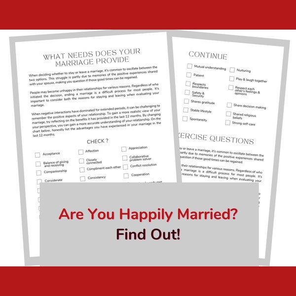 Therapist Marriage Worksheets - Etsy