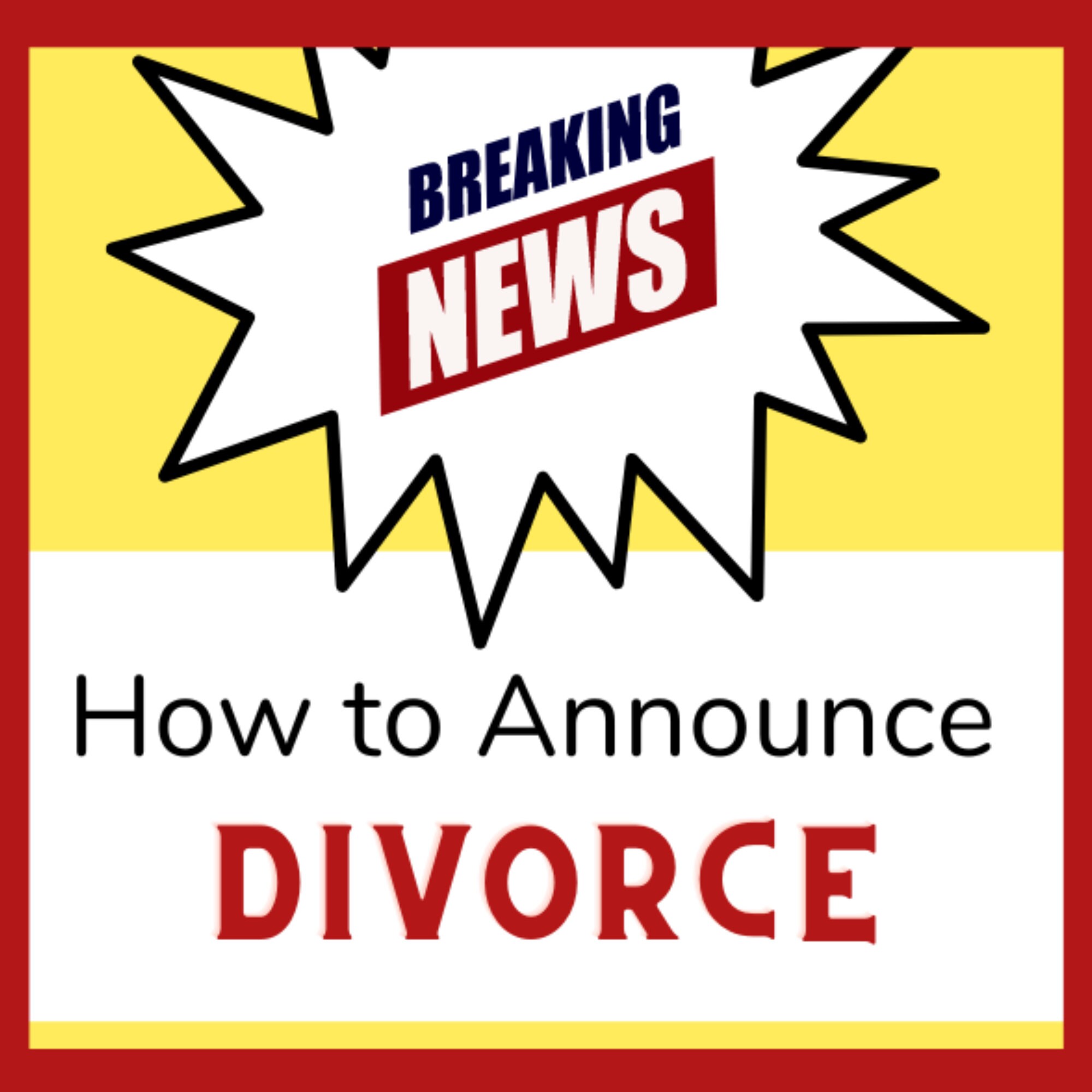 Announcing Divorce Telling Family About Divorce, Therapy Worksheets ...