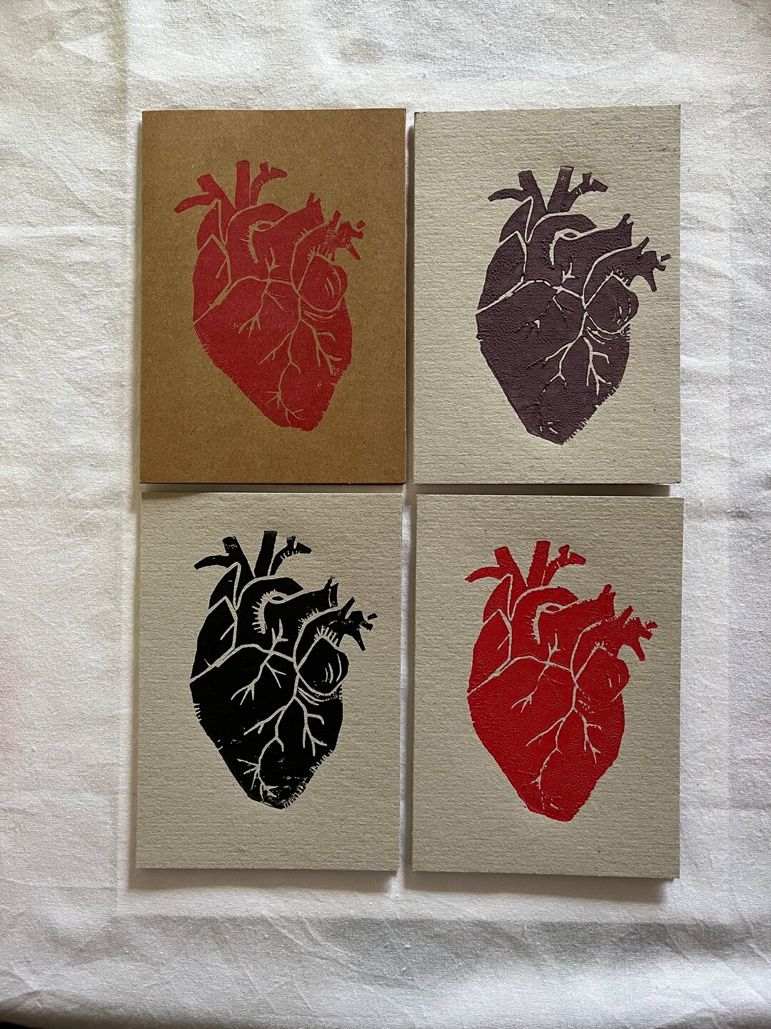 Anatomical Heart Card - Etsy