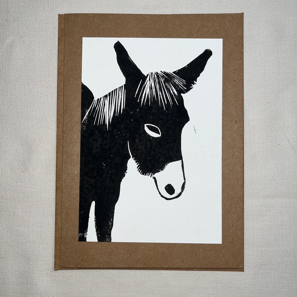 Lino Print Cards - Etsy UK