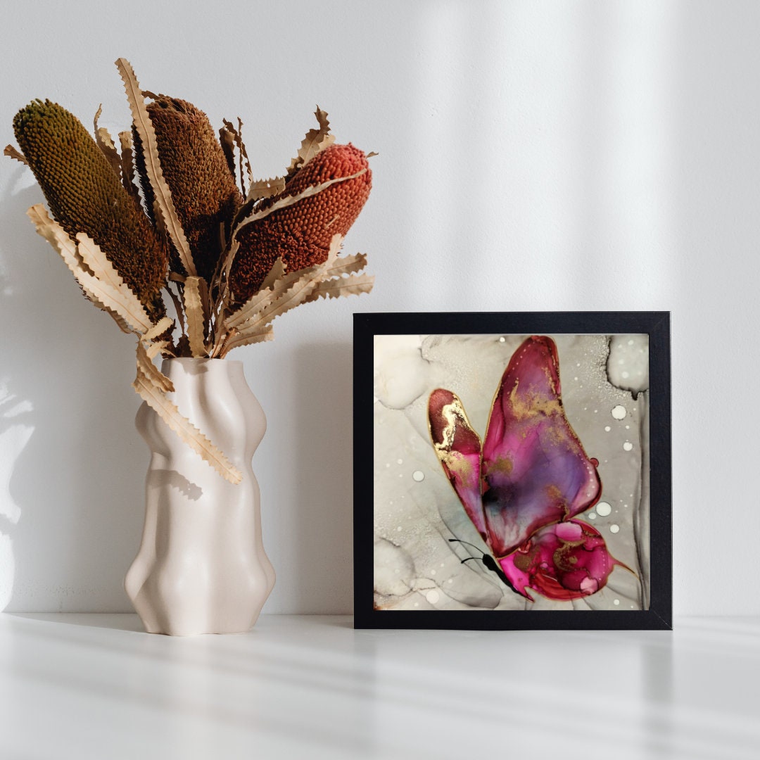 Butterfly | Handmade Original Alcohol Ink Painting | Mixed Media Art ...