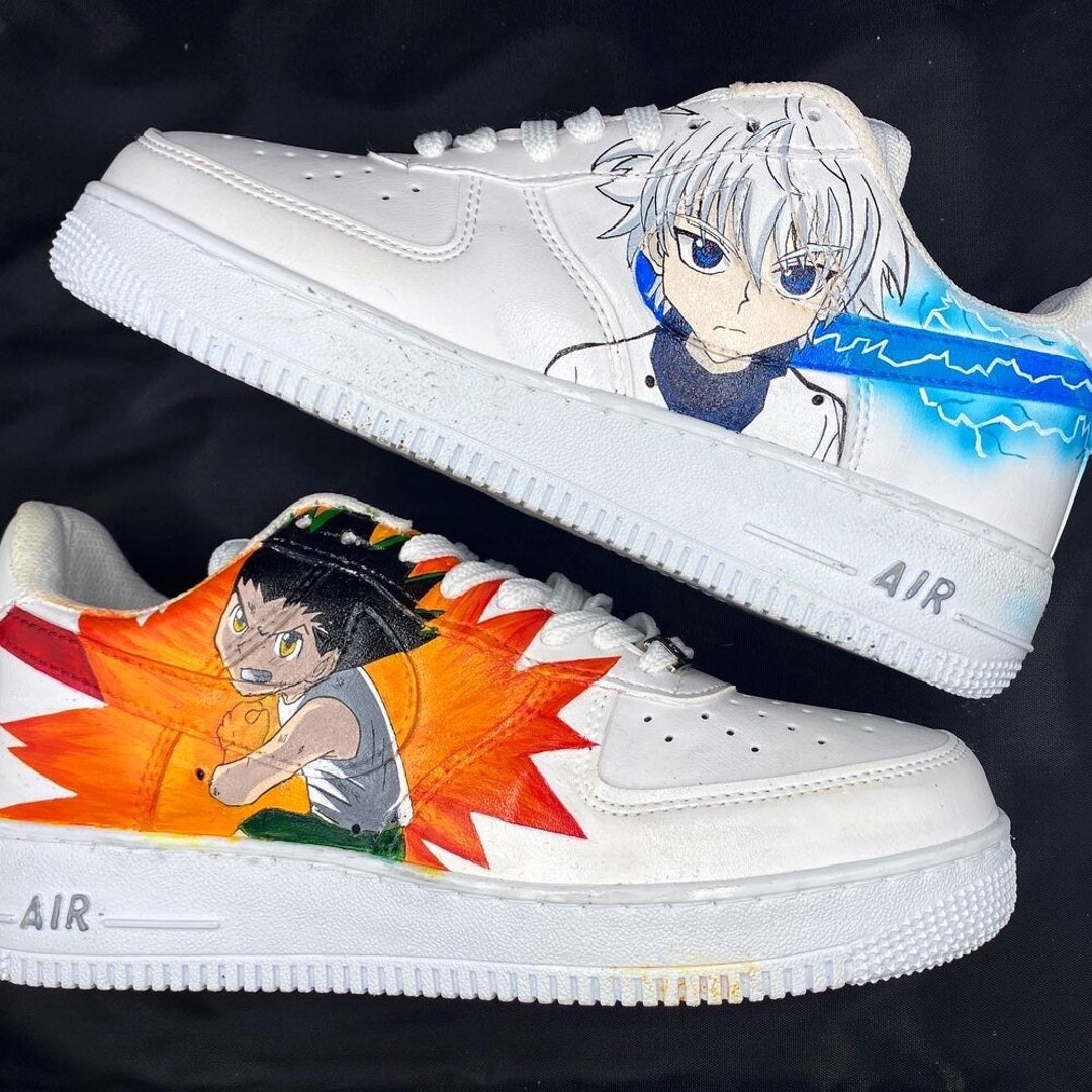 Hunterxhunter KILLUA AND GONE Custom Air Force 1 Hand - Etsy